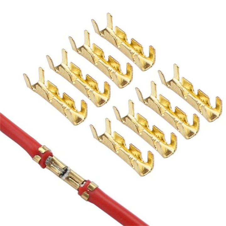 Uninsulated Female Spade Terminal Connectors Terminals Crimp Electrical ...