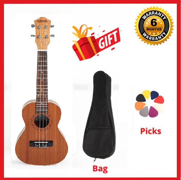 Ukulele 24 Inc Concert Size With Bag And Picks | Daraz.com.bd