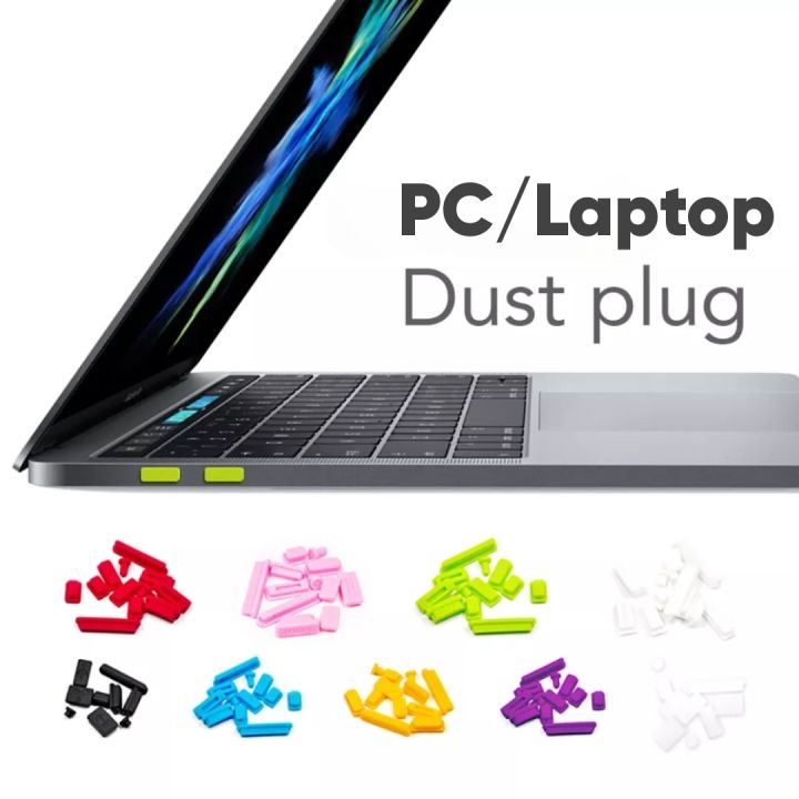 16pcs Colorful Silicone Anti Dust Plug Cover Stopper Laptop Dust Plug ...
