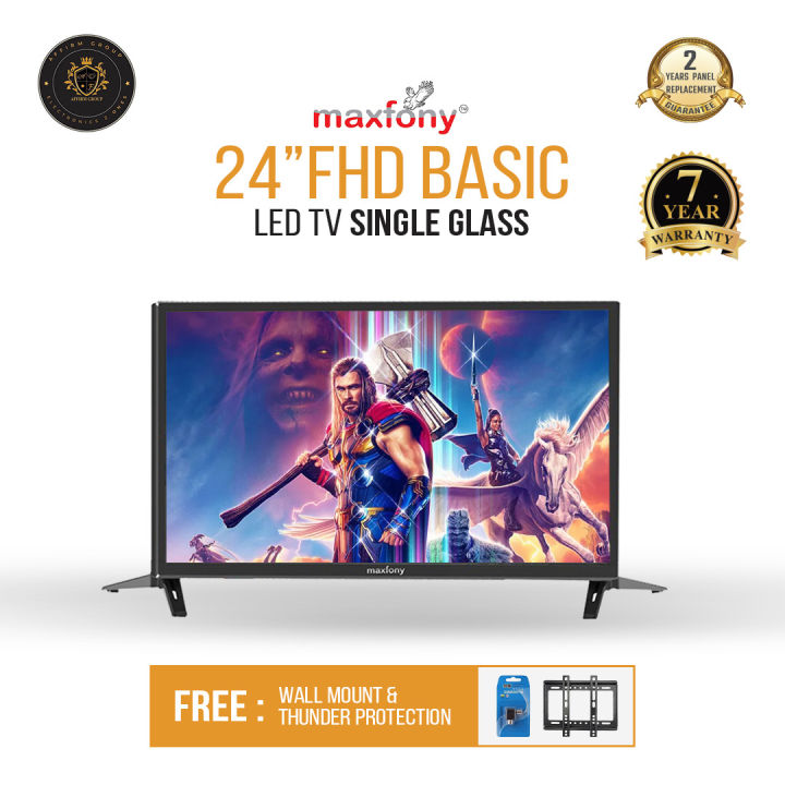 MAXFONY 24 inch BASIC FHD LED TV - M24B1 - SINGLE GLASS | Daraz.com.bd