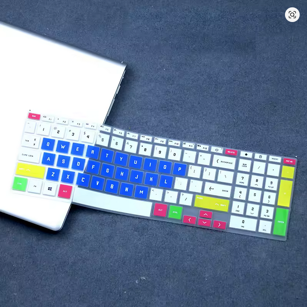 Colorful Silicone Keyboard Cover for HP Victus 15 2024 / 2023 (Models ...