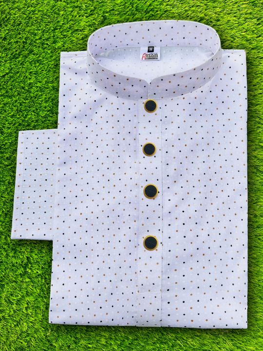 White Punjabi - Soft Cotton - Brand New Design for Men | Daraz.com.bd