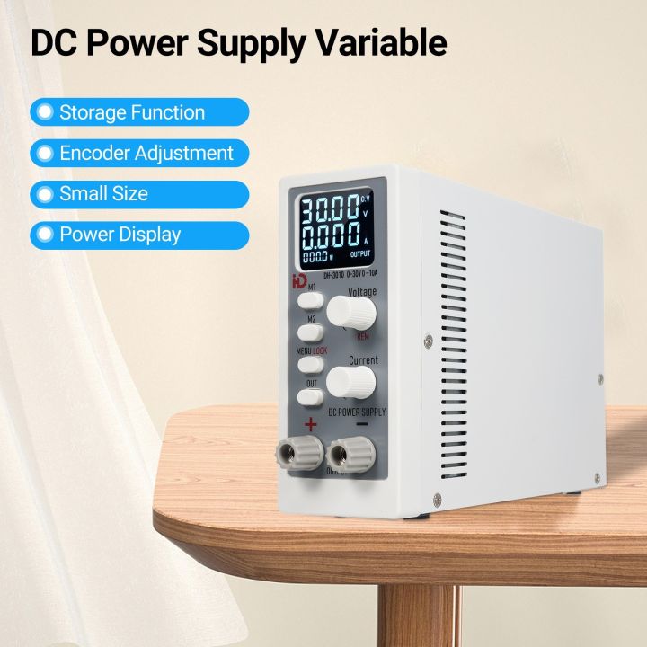 DC Power Supply Variable 30V 10A 300W Adjustable Switching Regulated DC Bench Lab Power Supply ...