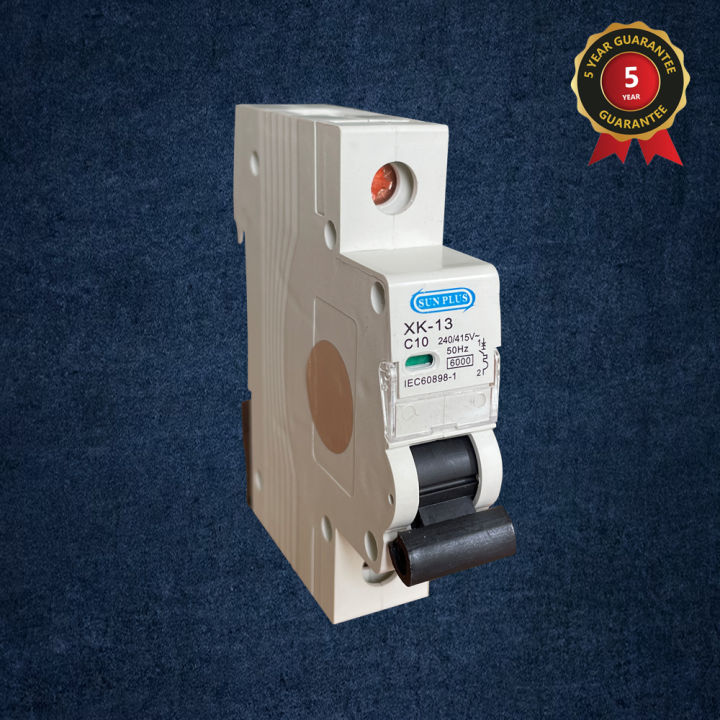 Miniature Circuit Breaker MCB SP 10A Single Pole 1P Sun Plus | Daraz.com.bd