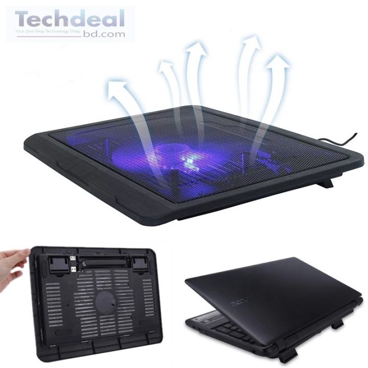 Nice Laptop Cooler Notebook Black Slim Base Support Fan Laptop Cool Fan ...