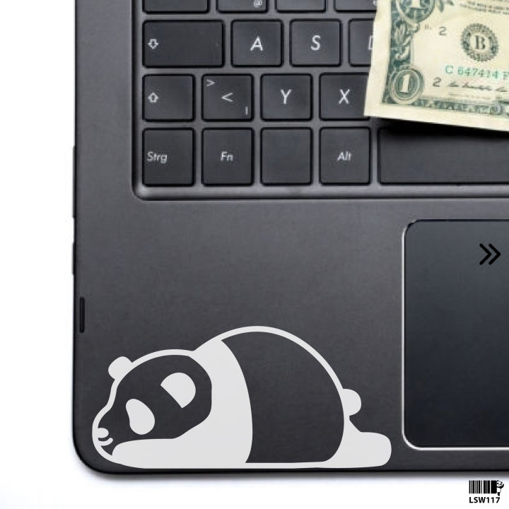 Sleeping Fat Panda (Left) Laptop Skin & Laptop Sticker Waterproof ...