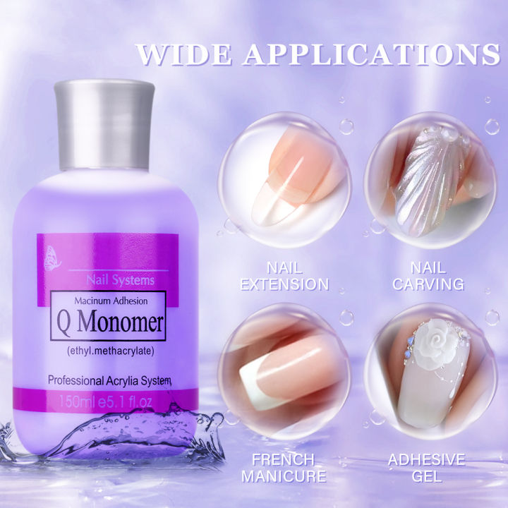 150ml Professional EMA Acrylic Monomer Liquid Purple Acrylic Liquid For ...