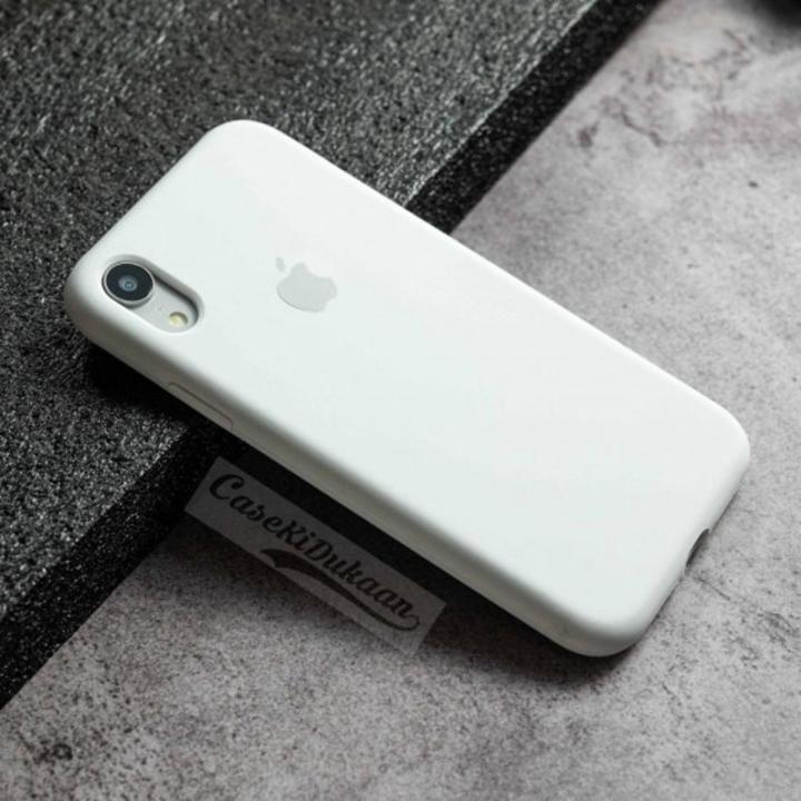 For Apple iPhone XR Luxury High-Protection Smooth Soft Silicon Back ...