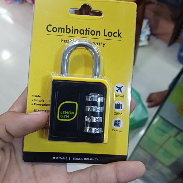 Zinc alloy 4 digit Multicolor password locker security suitcase luggage ...