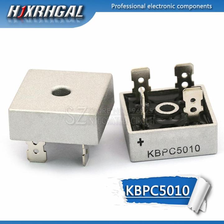 1pcs KBPC5010 rectifier bridge stack 50A1000V 5010 square bridge single ...