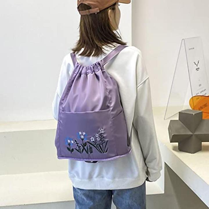 AKEJAY Sports Bags Women's Gym Drawstring Folding Large Water Pool ...