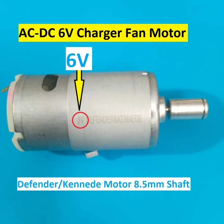 AC-DC 6V Charger Fan Motor For Defender Kennede Motor 8.5mm Shaft Motor ...