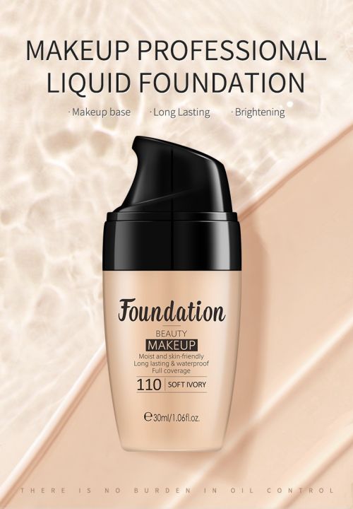 LAIKOU Waterproof Long Lasting Makeup Foundation- 30ml | Daraz.com.bd