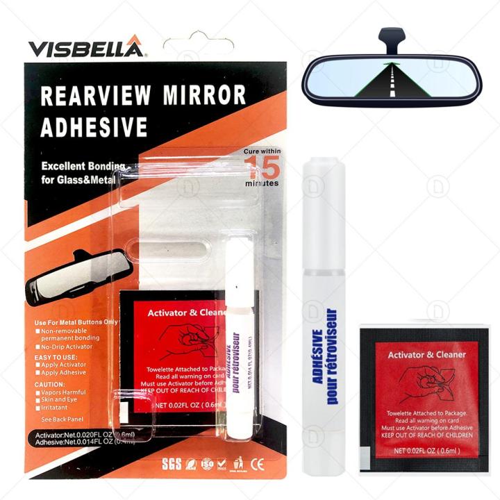 Car Rearview Mirror Profressional Strength Adhesive Kit Glue Auto DIY ...