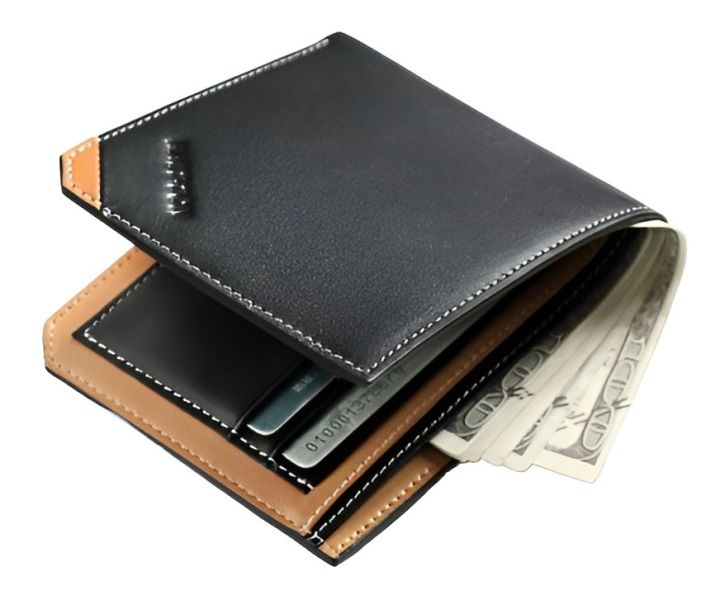 PU Leather Men Wallets Premium Product Wallets for Man Short Black ...