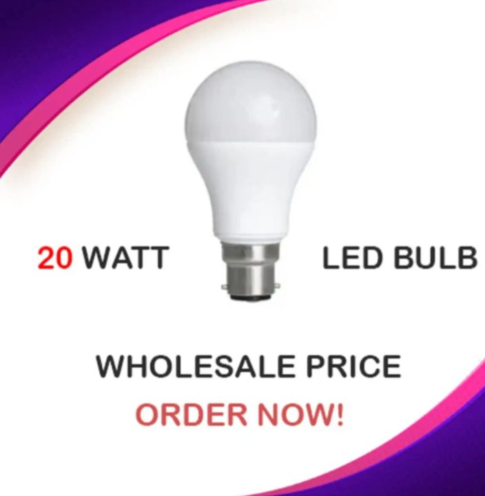20 Watt LED Light Energy Saving (AC 220V ) Pin Type B-22 LED Bulb ...