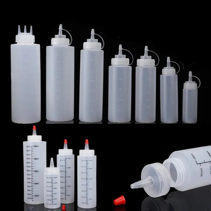 1Pcs Empty PE Plastic 120ml-1000ml Squeeze Bottles Multipurpose ...