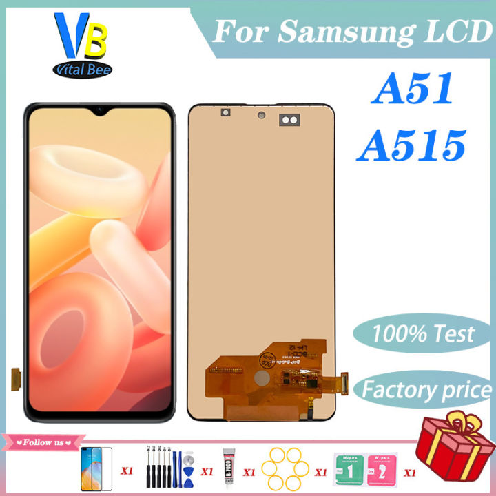 LCD For Samsung Galaxy A51 LCD Display Touch Screen Digitizer Assembly A515 Replacement Parts ...