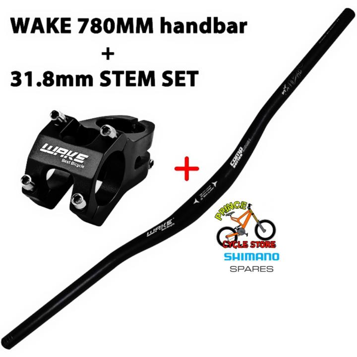 MTB Bike Handlebar+ Stem Bicycle Handlebar With Stem Combo Offer Black ...