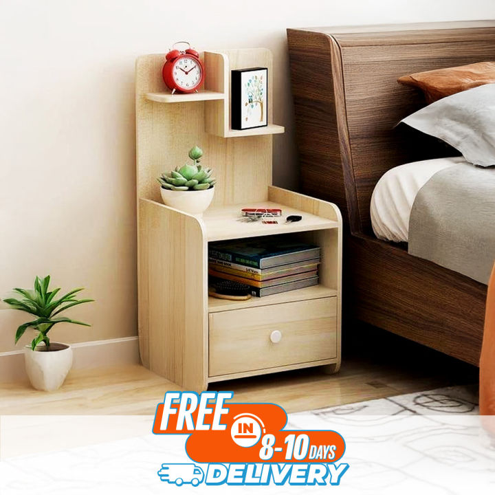 Andormahal Bedside Table with one Drawer Made of Melamine Laminated ...