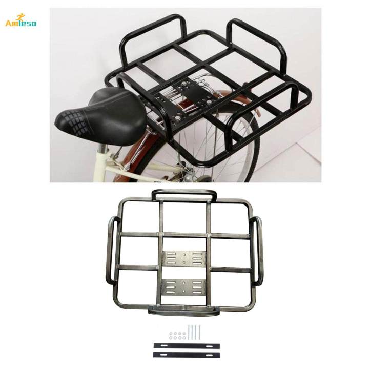 Rear Basket Handlebar Bike Cargo Rack for Road Bikes Kids Adults ...