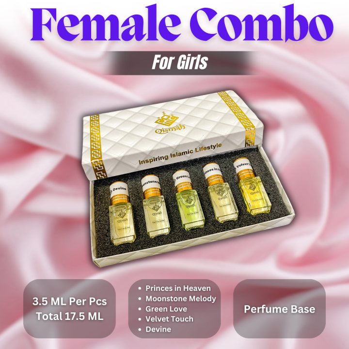Female Attar Combo Pack 5 in 1 – Attar For Women (Female Perfume ...