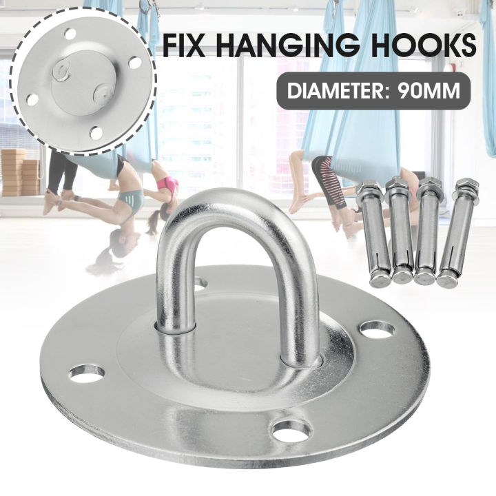 90mm Yoga Stainless Steel Fixed Disc Hammock Lifting Ring Wall Hanging ...