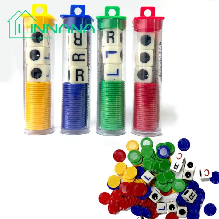 Family-friendly Dice Game Interactive Left Right Center Dice Game Set ...