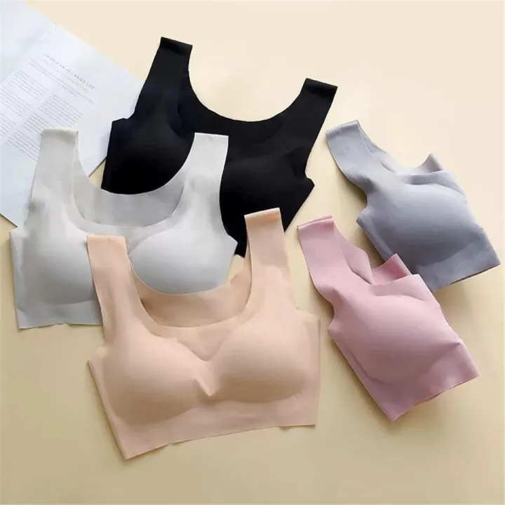 Ice silk padded bra slim fit body shaper bra breatheble bra comfortable ...