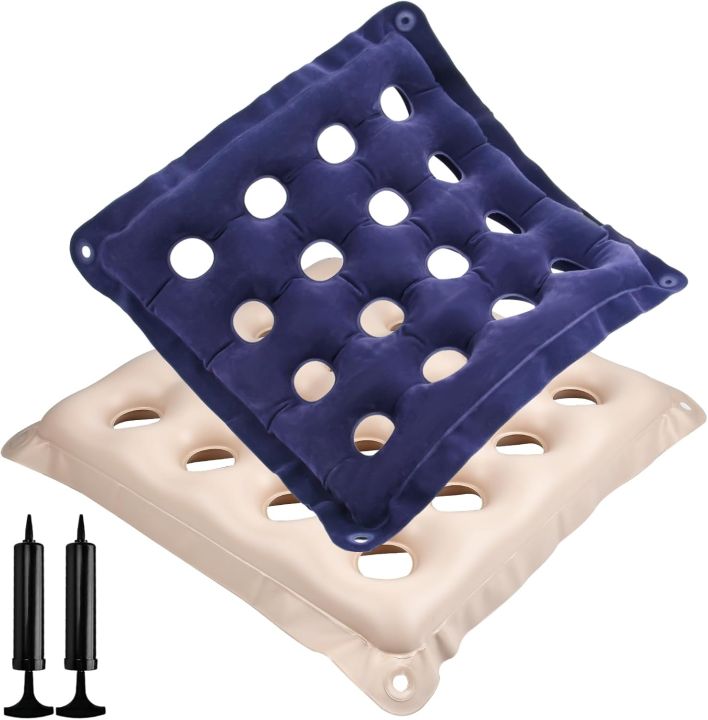 Inflatable Seat Cushions, 18.5 * 18.5'' Waffle Cushion, Pressure Sore ...