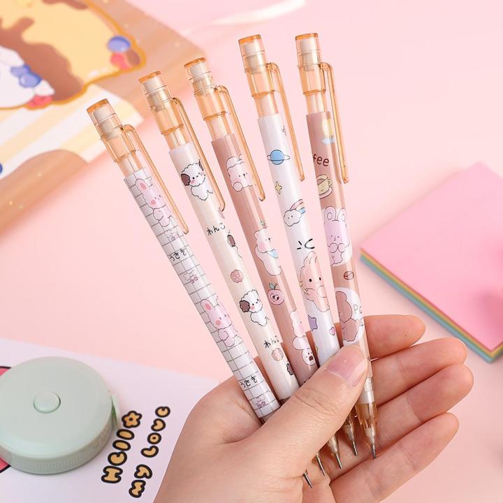 1/5/10Pcs 0.5Mm Random Cartoon Cute Rabbit Automatic Pencil Drawing ...