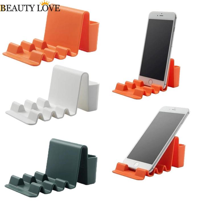 Universal Mobile Phone Holder /Wave Shape Phone Stand With Storage Box ...