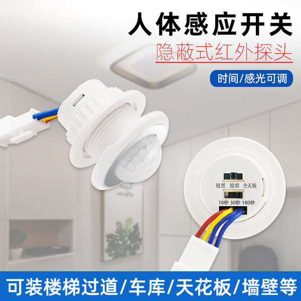 PIR Infrared Motion Sensor Switch 110/220V Auto on Off Light Switch PIR ...