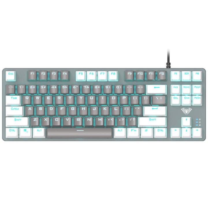(Ready Now)AULA F3287 Wired Color Matching Single Mode 87 Keys ...