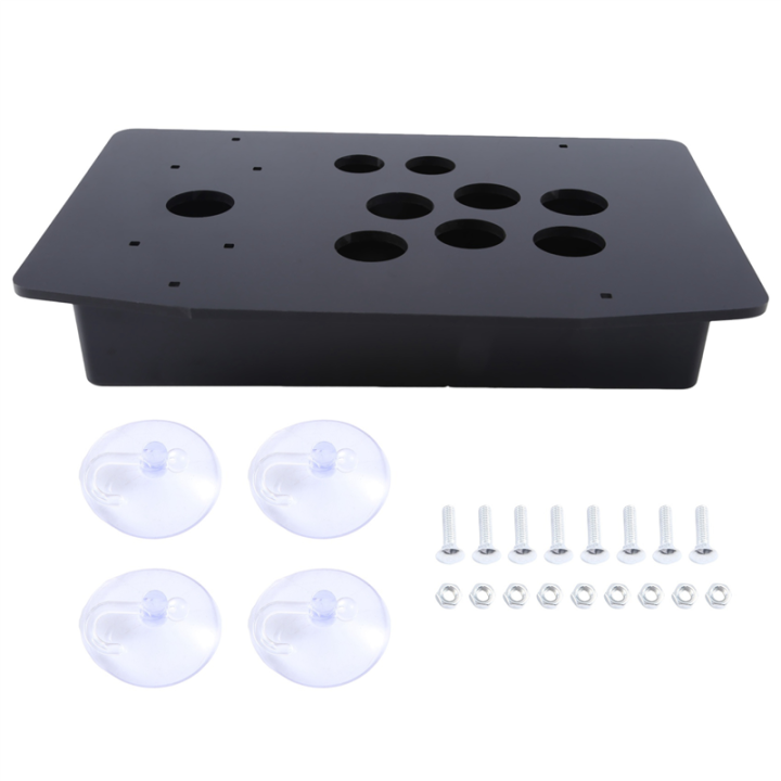 DIY Arcade Joystick Replacement Acrylic Panel Case Black Sturdy ...
