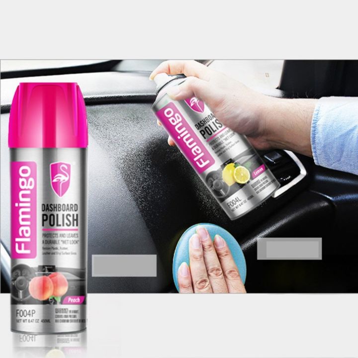 Flamingo Dashboard Polish Lemon- 450 ml, Car Motorbike Leather, Plastic ...