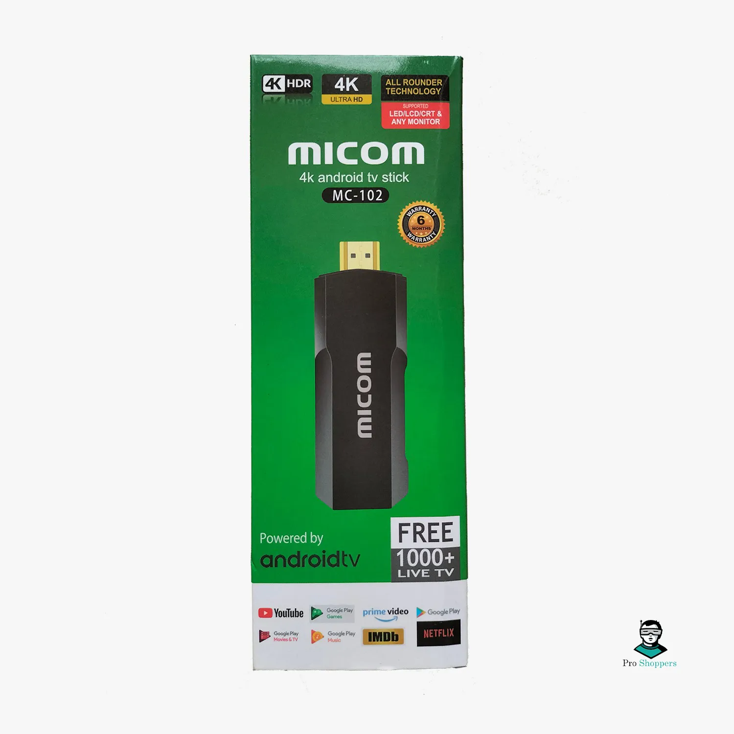 micom 4k android tv stick 2GB Ram 16GB Rom | Daraz.com.bd