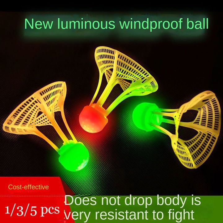 1/2/5pcs Lighting Super Resistant Luminous Badminton with LED Light ...
