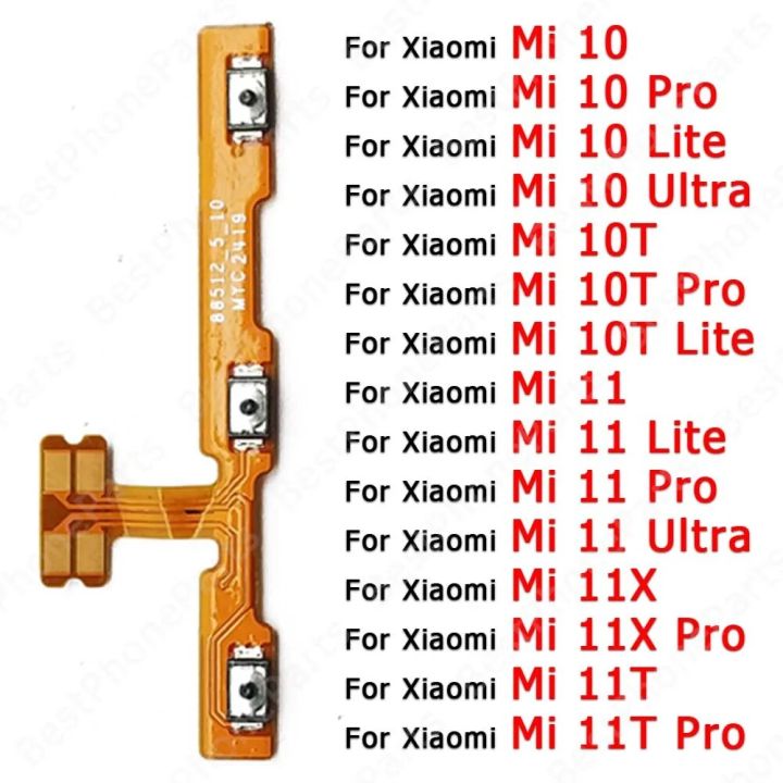 For Xiaomi Mi 11 Lite 11T 11X 10 Ultra 10T Pro Side Button Switch Volume Key Mute Power On Off ...