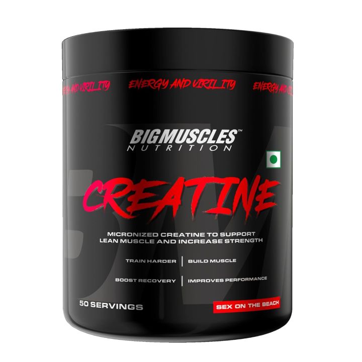 Bigmuscles Nutrition Creatine Powder [50 Servings, Sx On The Beach ...