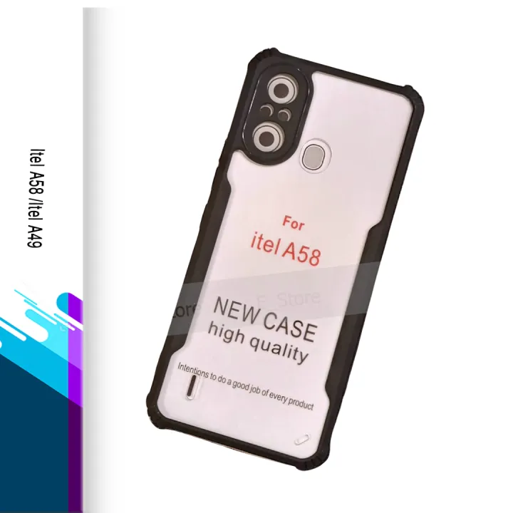 For iTel A58 /A49 - USG Transparent Silica Gel Matte ShockProof Slim ...