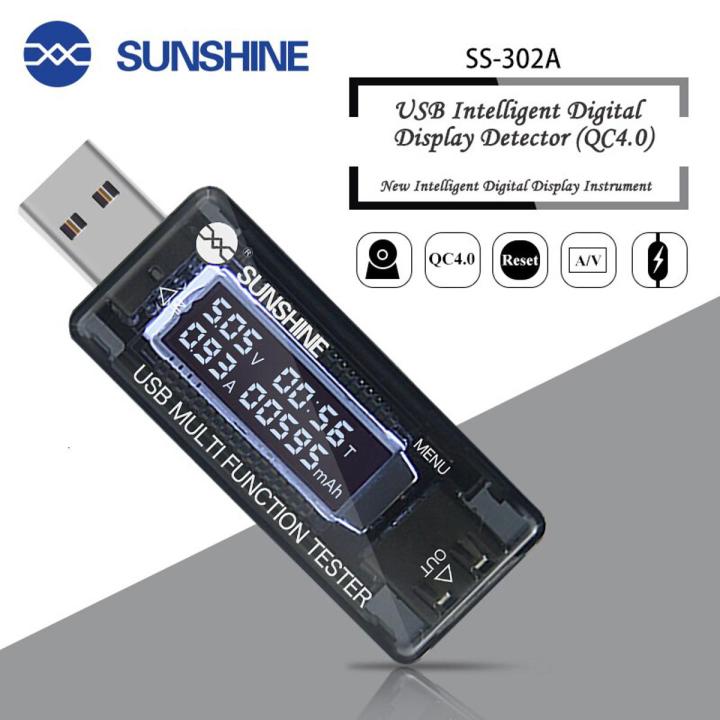 SS-302A 302A USB Display Current Voltage Testers Charger Doctor ...
