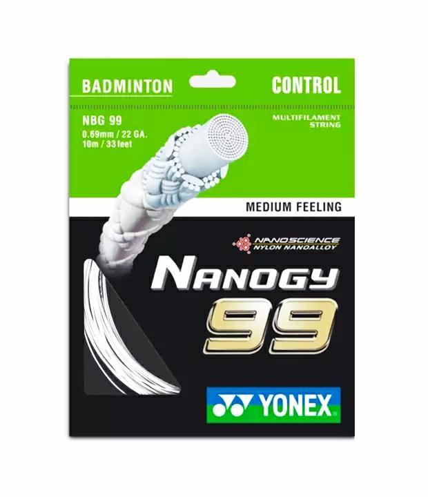 Yonex Nanogy 99 High Tension Badminton Racket string - Medium Feeling ...