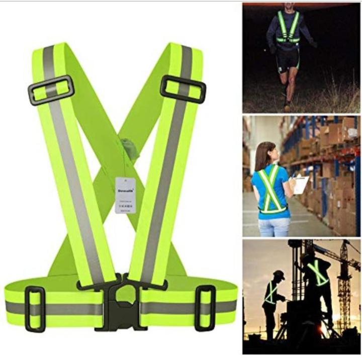 High visibility neon reflective Safety vest for Construction work ...