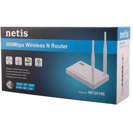 NETIS WF2419E 300MBPS WIRELESS N ROUTER 2 ANTENNA, Router, Netis Router ...