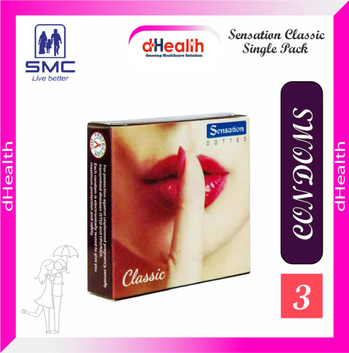 Sensation Dotted Classic Condom Single Pack (3x1=3) | Daraz.com.bd