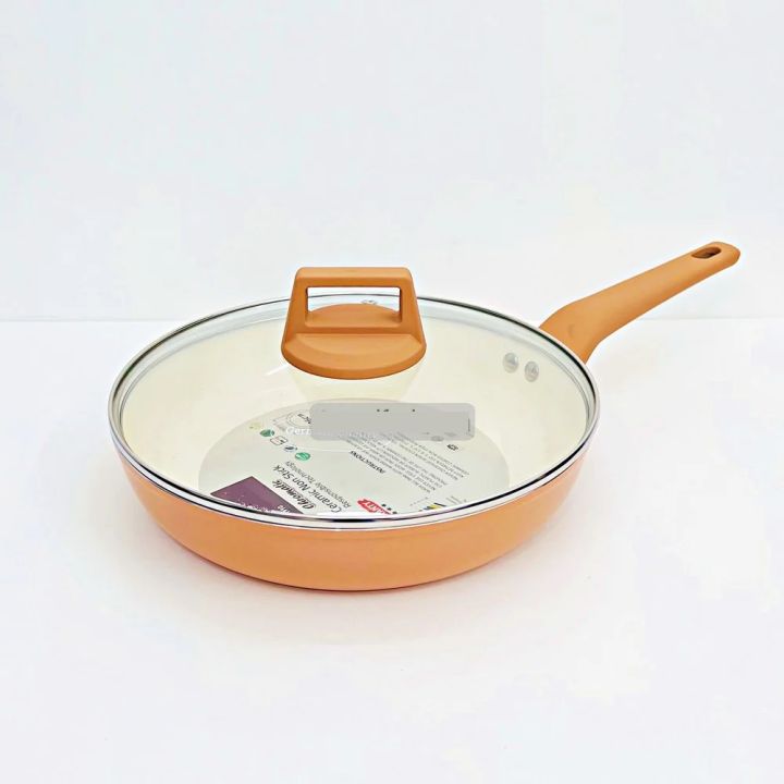 Ajnur Prestige Frypan 24CM With Glass Lid (Induction Compatible) | Daraz.com.bd