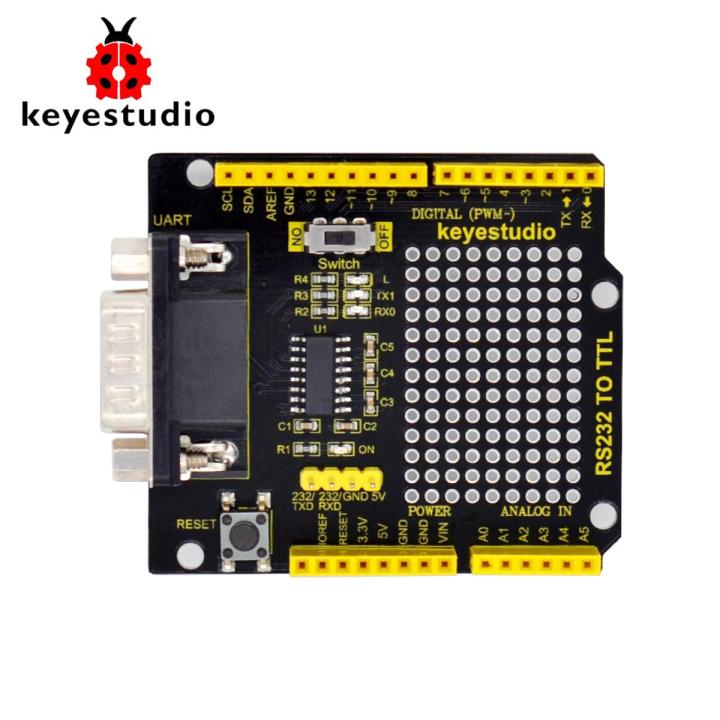 【happy one】keyestudio RS232 to TTL Conversion Shield Board For Arduino UNOR3 Compatible | Daraz ...