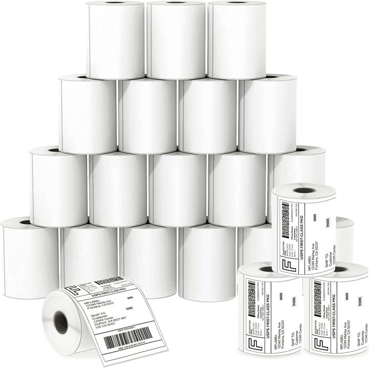 7 Roll 100x150 mm Barcode Labels Stickers, 500 pcs in Roll - (dt ...
