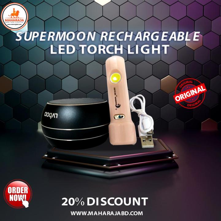 SUPERMOON SM-9742 Rechargeable LED Torch Light | Daraz.com.bd